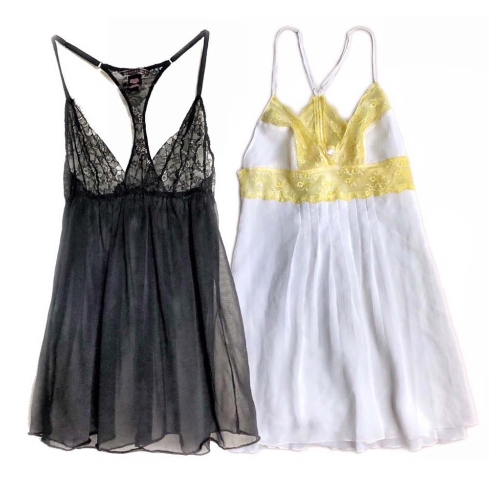 Victoria’s Secret Sheer Lace Chemise Bundle Set - Gem